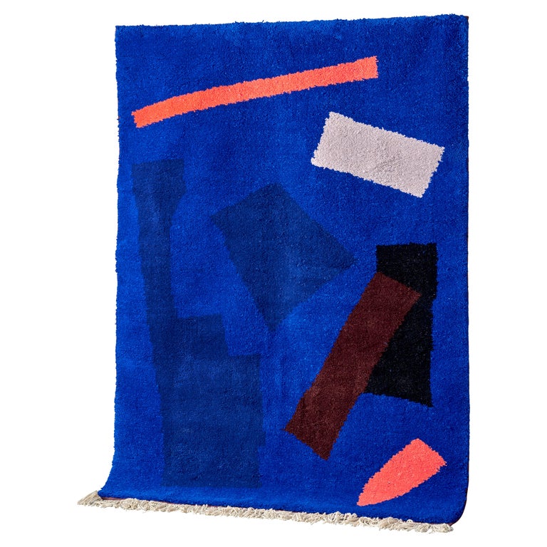 Moroccan Hand Knotted Wool Rug by Maria Jeglinska For Sale at 1stDibs