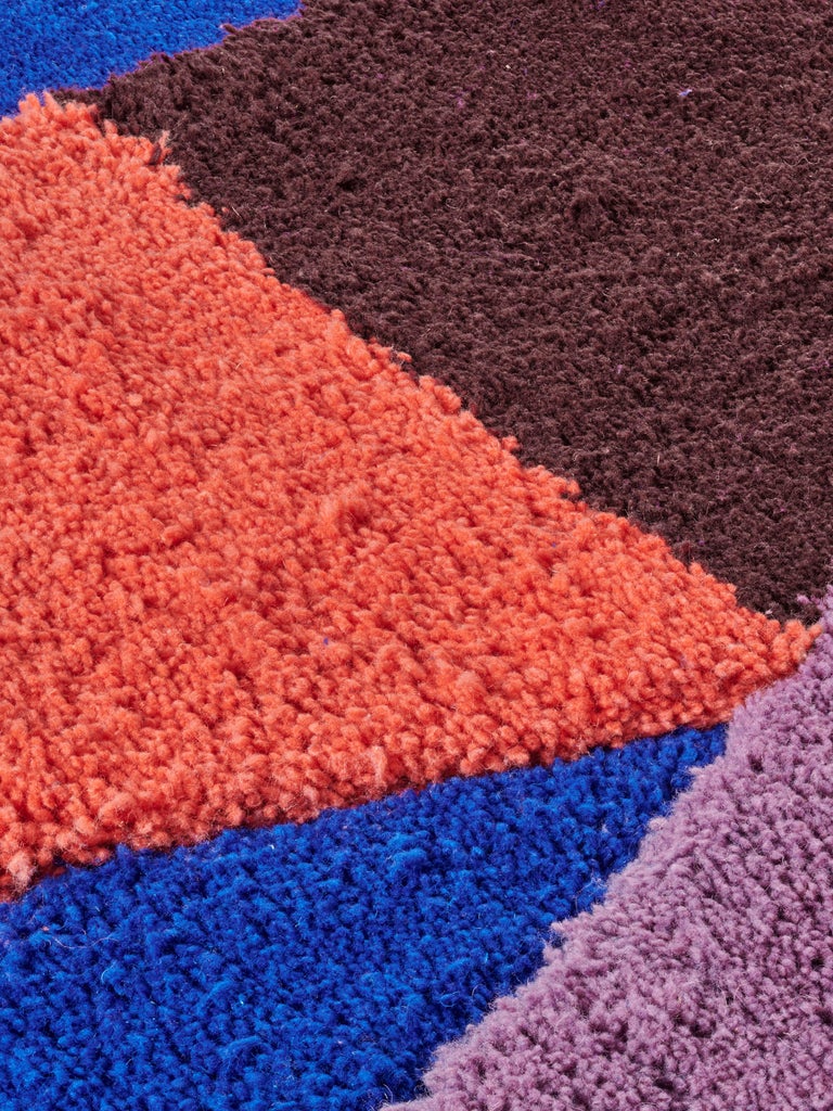 Moroccan Hand Knotted Wool Rug by Maria Jeglinska For Sale at 1stDibs