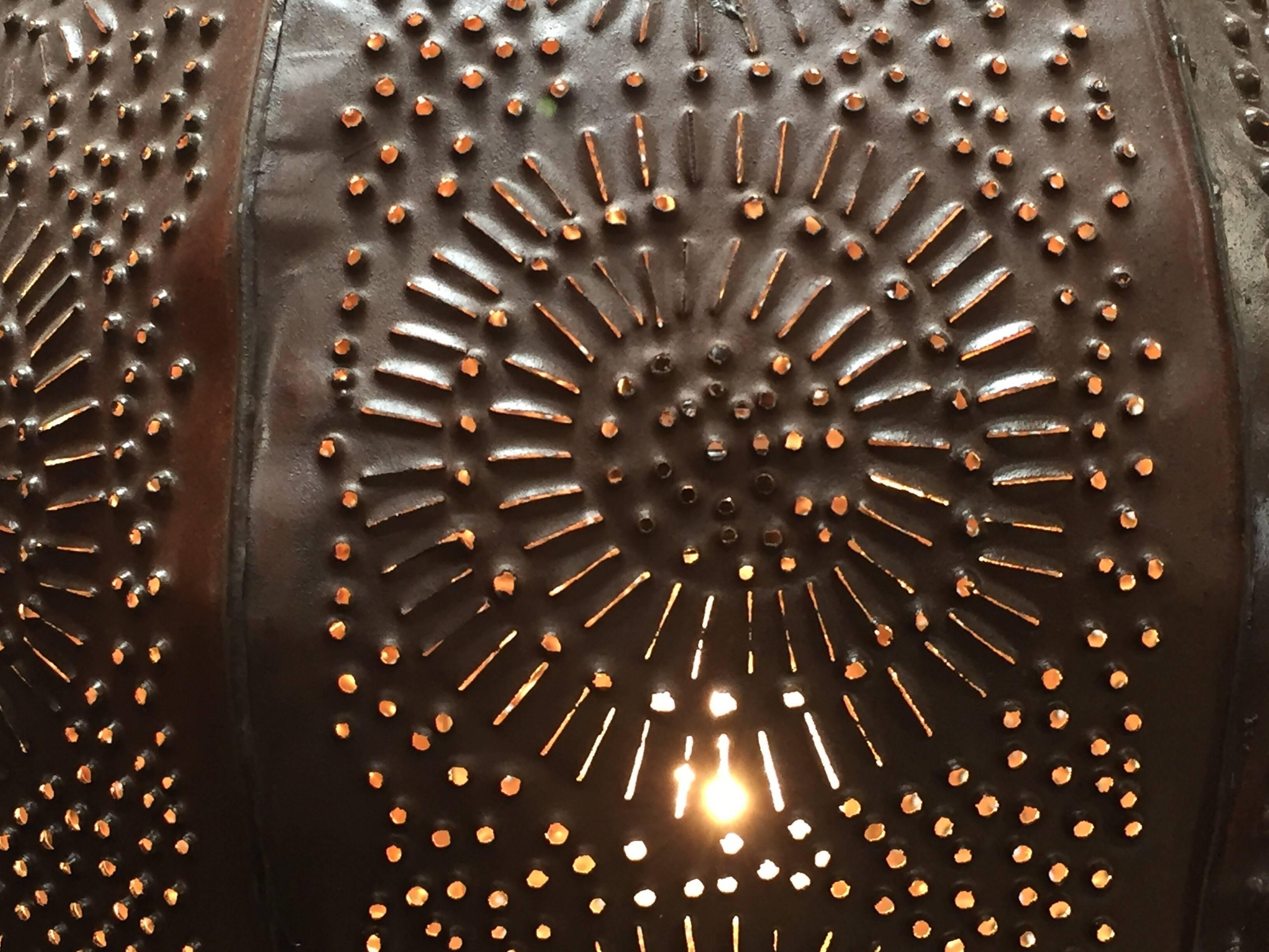 Moroccan Handcrafted Metal Pendant, North Africa For Sale at 1stDibs