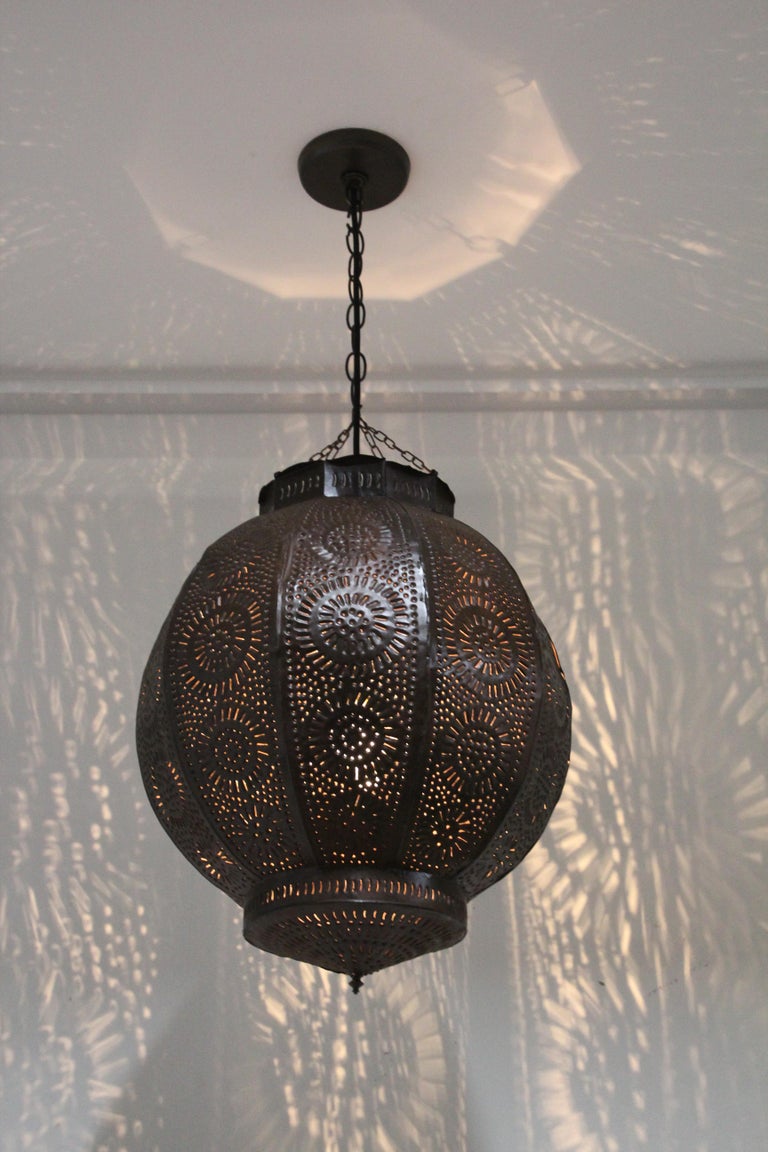 Moroccan Handcrafted Metal Pendant, North Africa For Sale at 1stDibs
