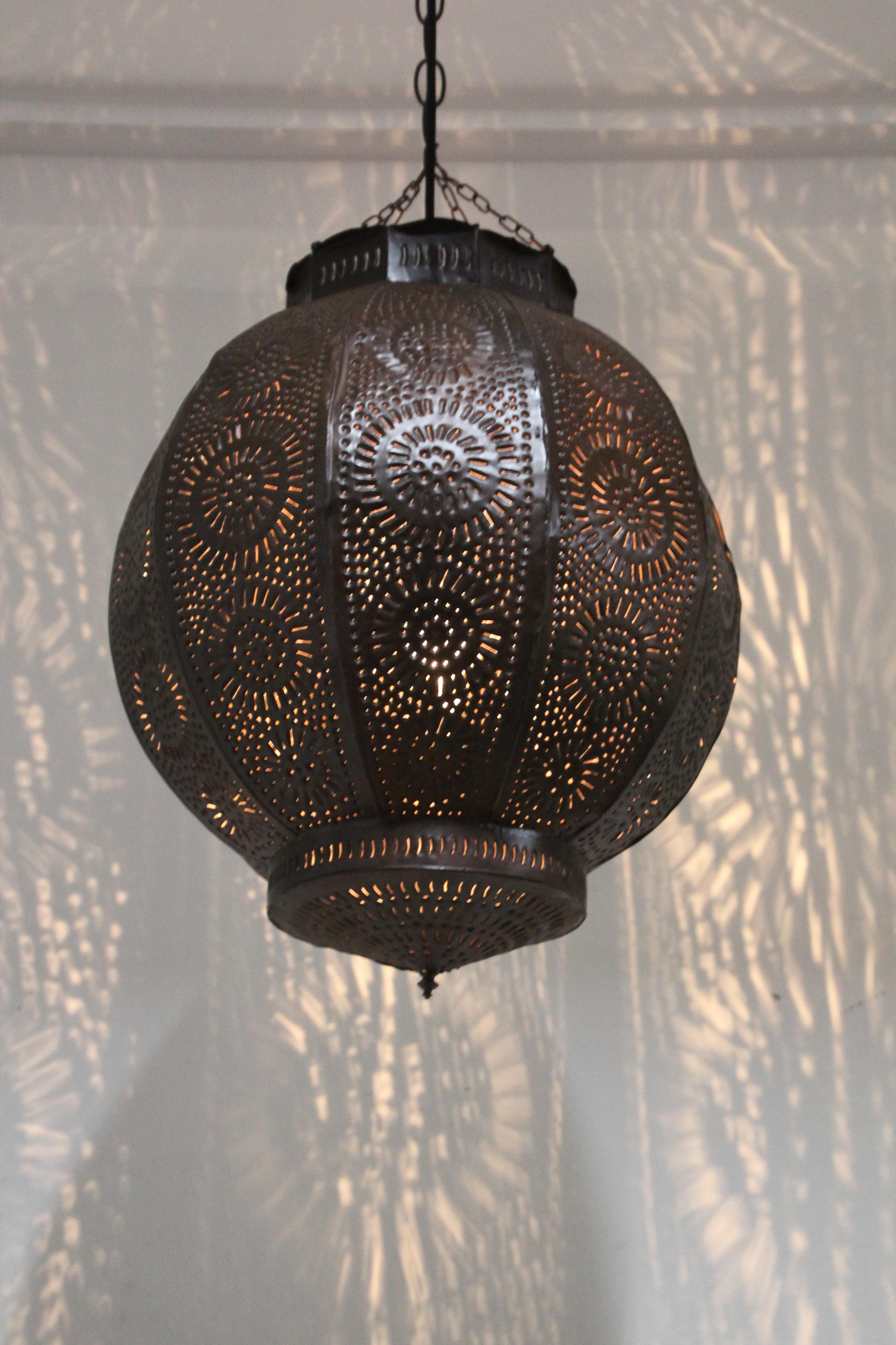 Moroccan Handcrafted Metal Pendant, North Africa For Sale at 1stDibs