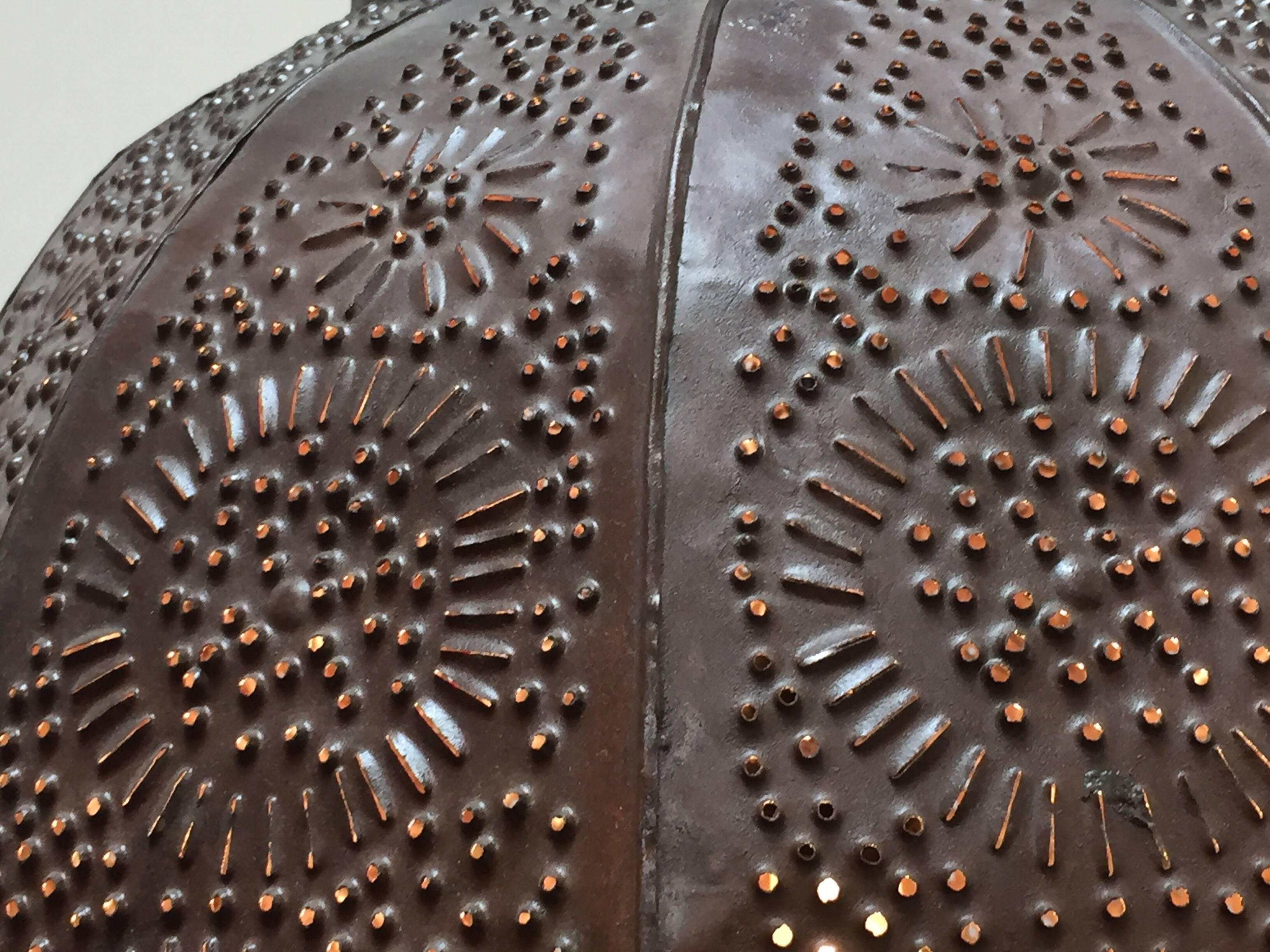 Moroccan Handcrafted Metal Pendant, North Africa For Sale at 1stDibs