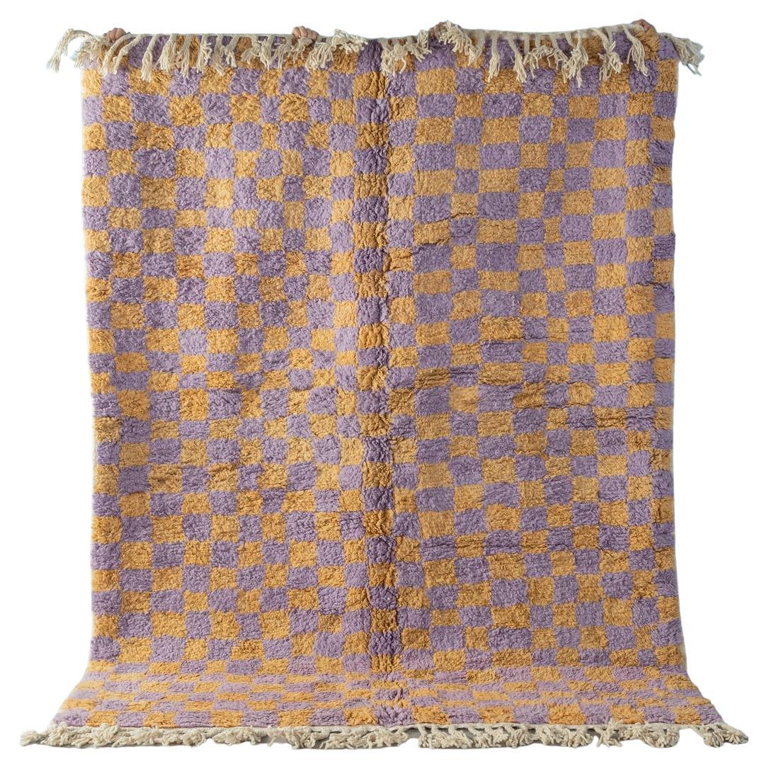 Moroccan Beni Ourain Berber Rug 100% Wool Handmade For Sale at 1stDibs