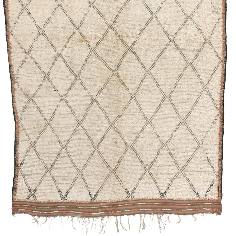 Moroccan Handwoven Berber Carpet For Sale at 1stDibs