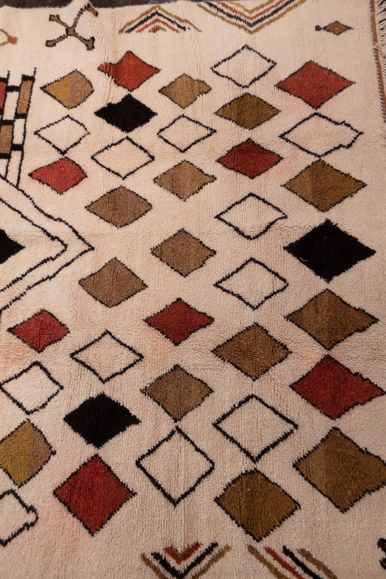 Moroccan Handwoven Rug Made with Natural Vegetable Dye and Wool For ...