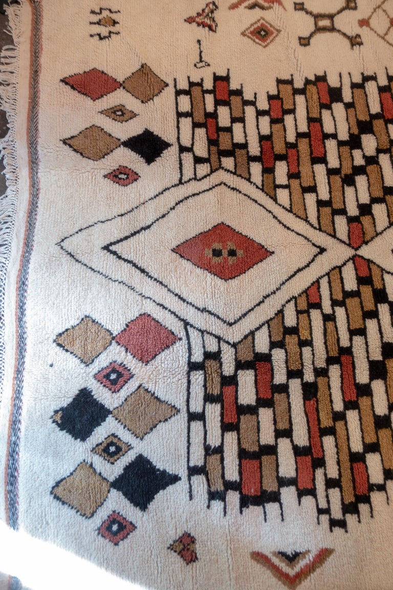 Moroccan Handwoven Rug Made with Natural Vegetable Dye and Wool For ...