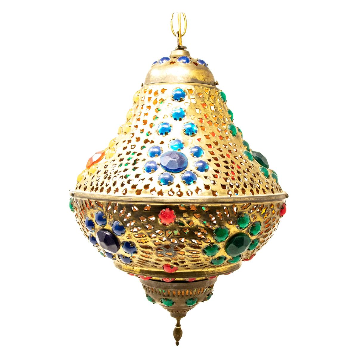 Antique Ottoman Pierced Brass Hanging Mosque Lamp. at 1stdibs