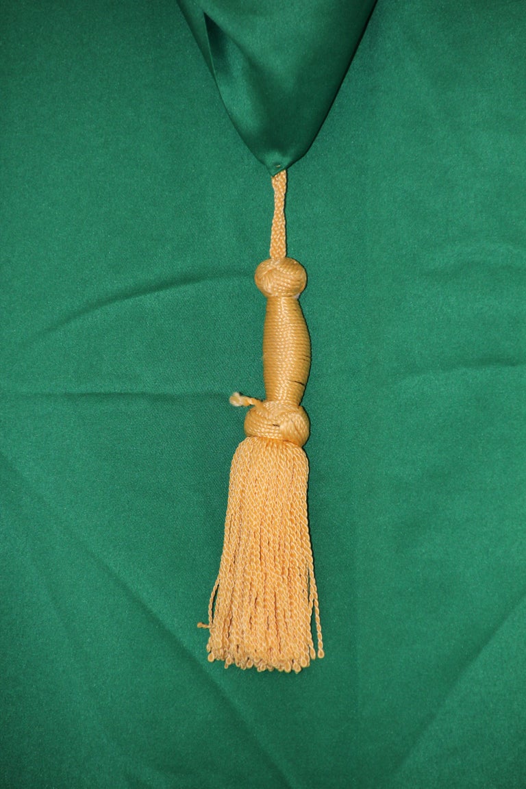 Moroccan Hooded Caftan Emerald Green Djellabah Kaftan For Sale at 1stDibs