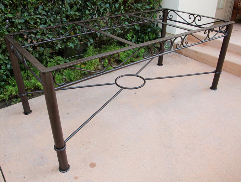 Moroccan Mosaic Outdoor Tile Rectangular Dining Table at 1stDibs
