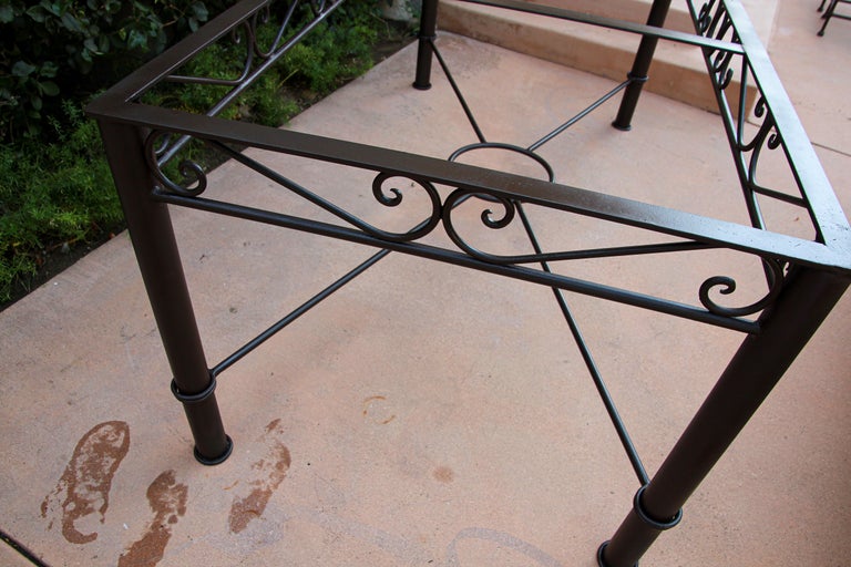 Moroccan Mosaic Outdoor Tile Rectangular Dining Table at 1stDibs