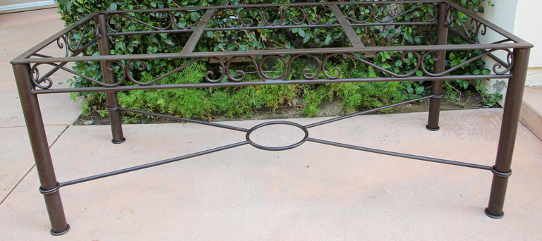 Moroccan Mosaic Outdoor Tile Rectangular Dining Table at 1stDibs
