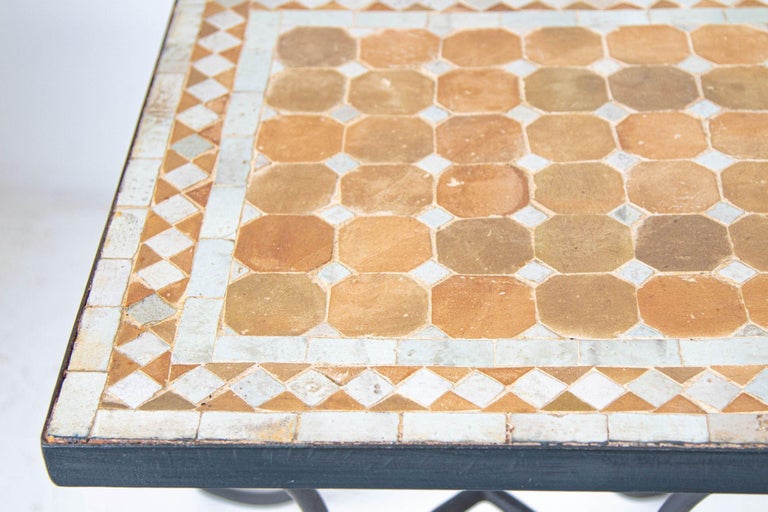 Moroccan Mosaic Tile Table Square Shape Outdoor Side Table For Sale at ...
