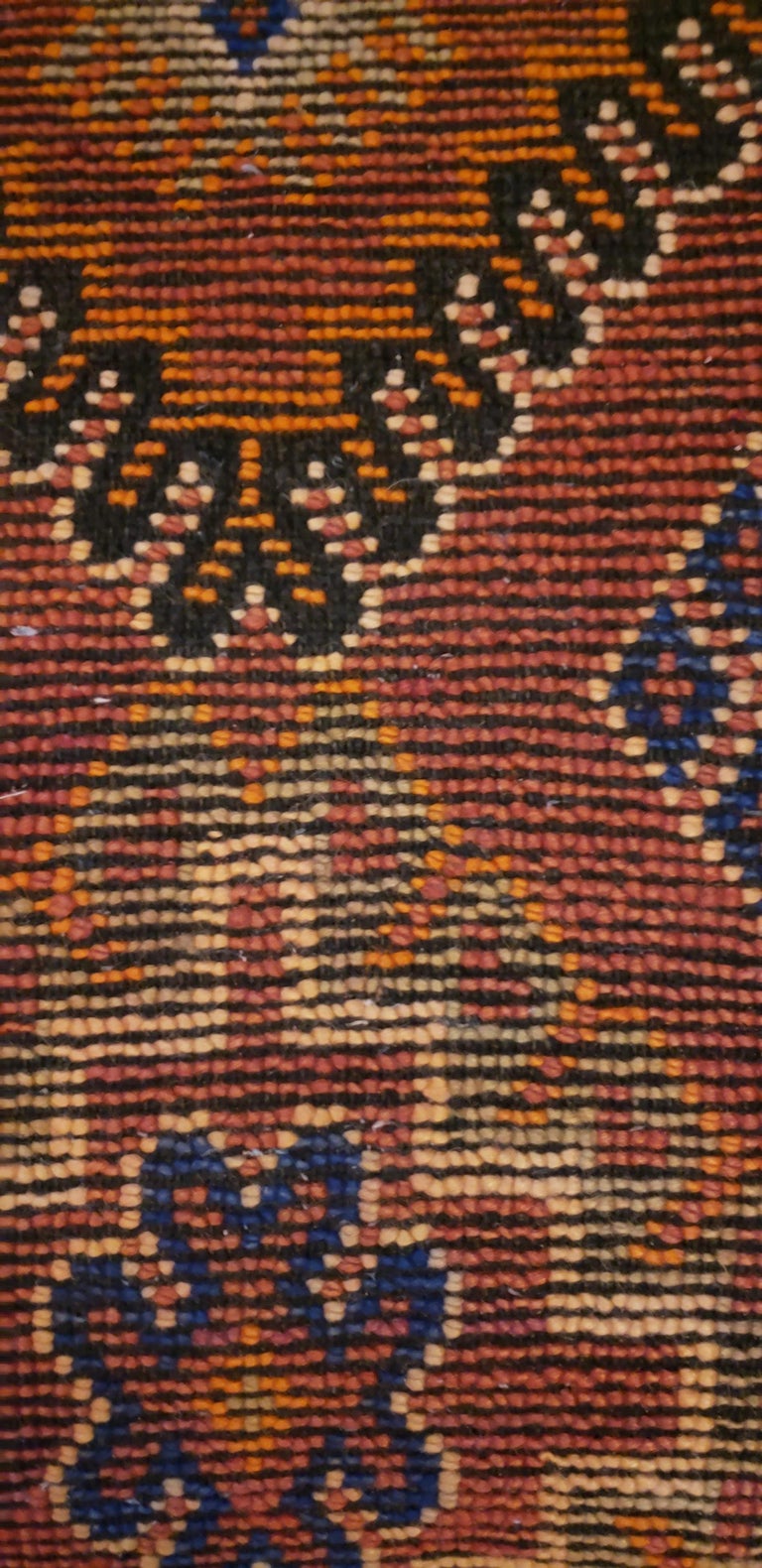 Moroccan Old Hanbal Kilim Pouf / Ottoman, K6 For Sale at 1stDibs