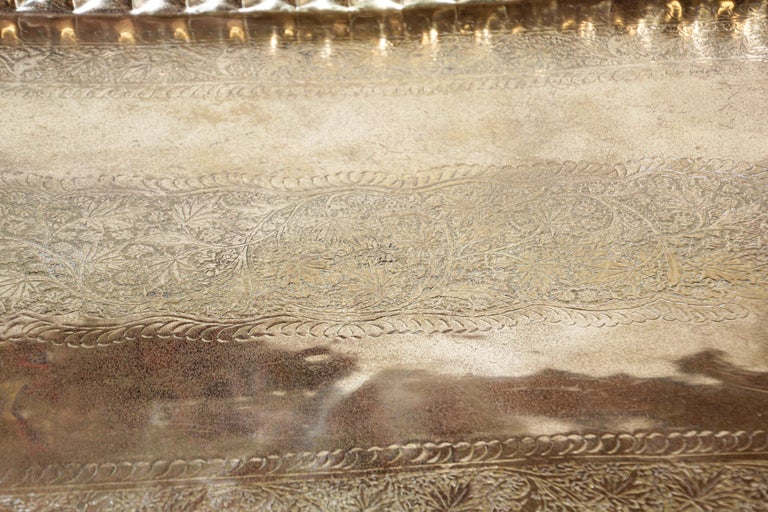 Moorish Rectangular Brass Tray Coffee Table at 1stDibs | large ...