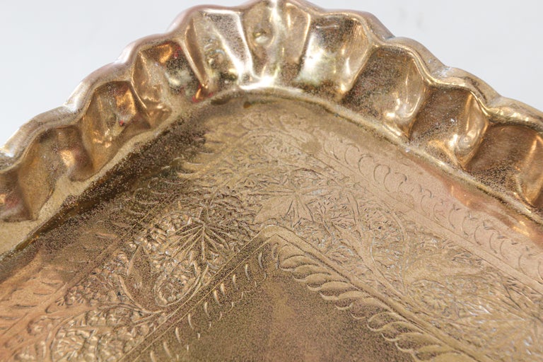 Moorish Rectangular Brass Tray Coffee Table at 1stDibs | large ...