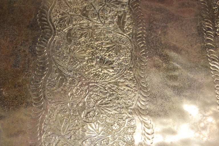 Moorish Rectangular Brass Tray Coffee Table at 1stDibs | large ...