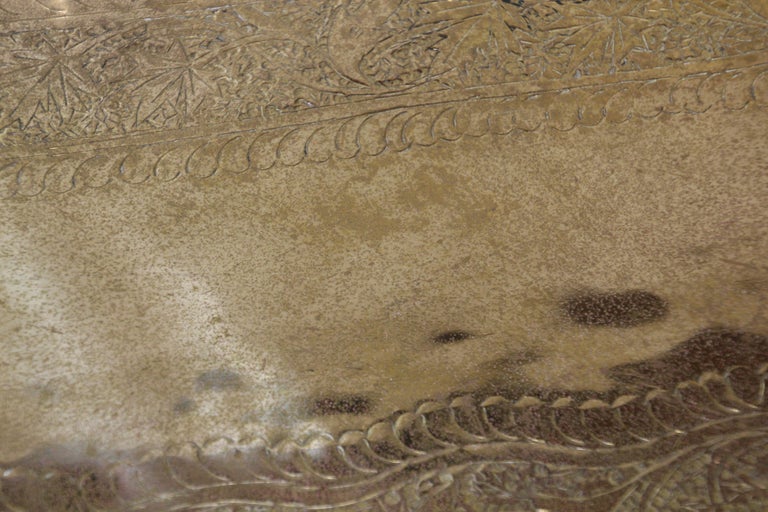 Moorish Rectangular Brass Tray Coffee Table at 1stDibs | large ...