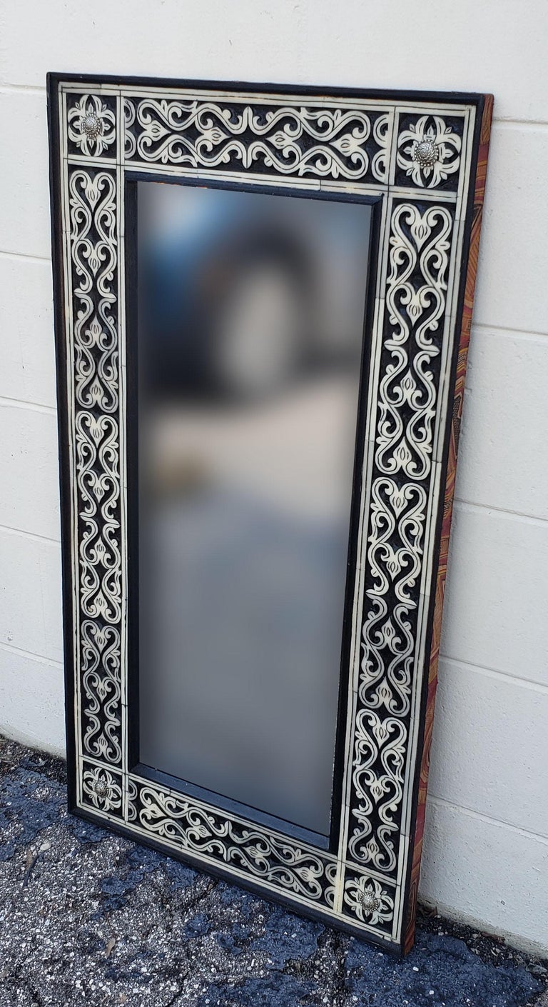 Moroccan Rectangular Camel Bone Mirror, Har 21 For Sale at 1stDibs