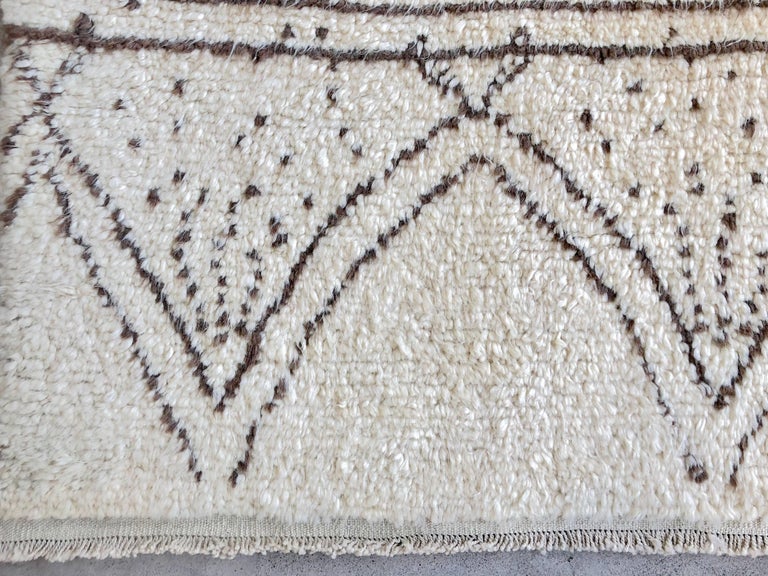 8x10 Ft Modern Moroccan Rug. 100% Natural Undyed Wool. Custom Options ...