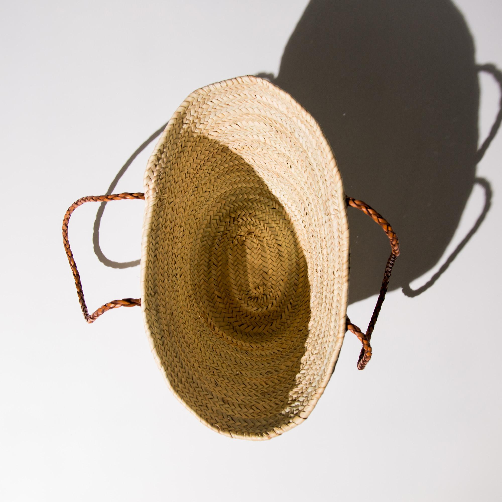 Moroccan Straw "Grateful Heart" Tote Bag For Sale at 1stDibs