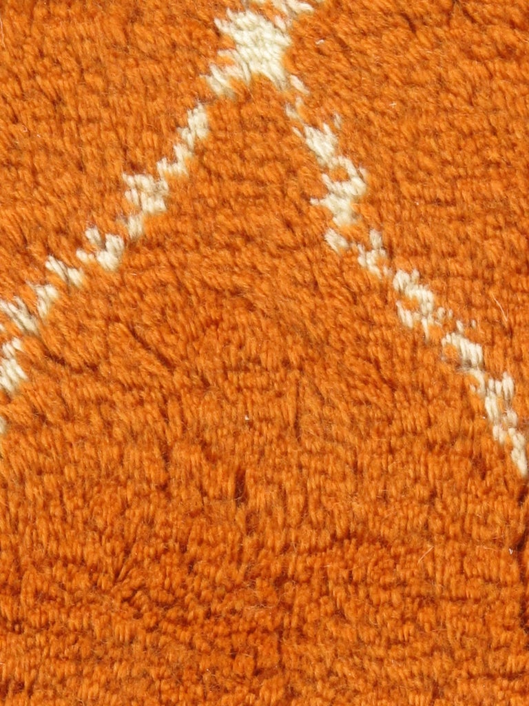 Moroccan Style Fluffy Collection Orange Rug 10-' x 12'8 For Sale at 1stDibs