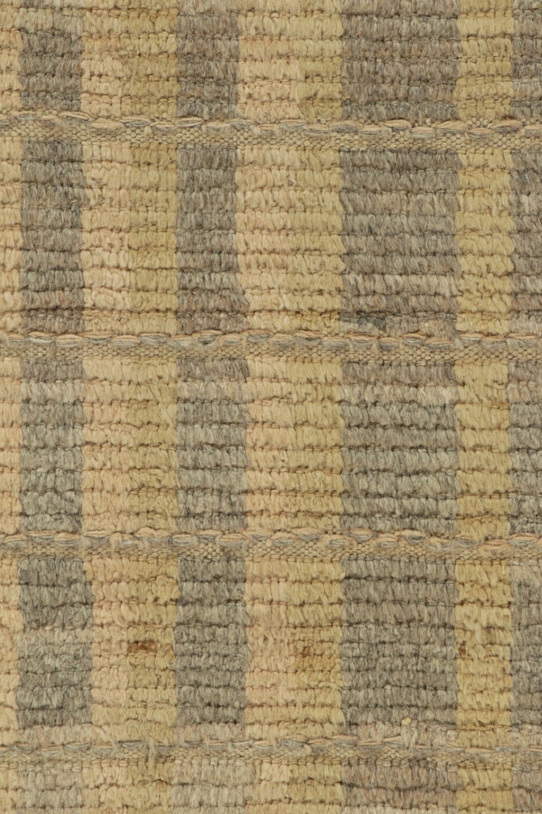 Moroccan Style Runner in Beige-Brown Geometric Pattern by Rug and Kilim ...