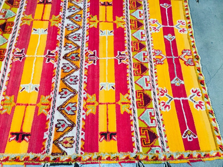 Moroccan Vintage African Tribal Rug, circa 1970 at 1stDibs