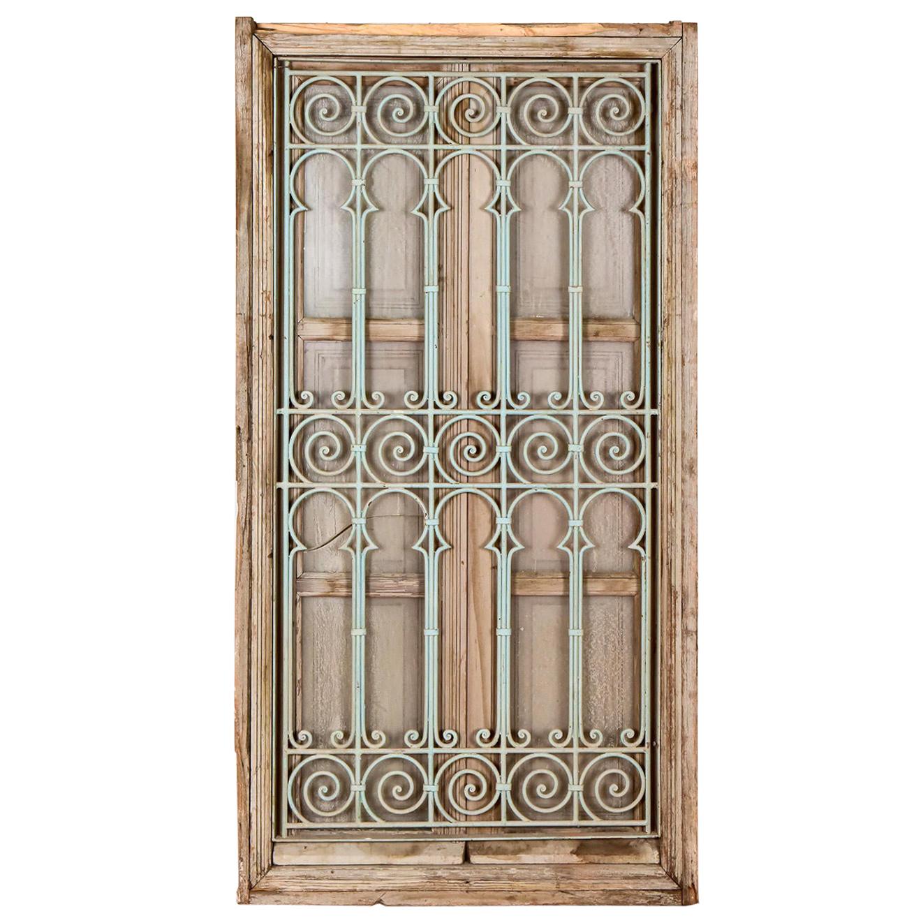 Moroccan Windows with Grills and Shutters, 20th Century For Sale at 1stDibs