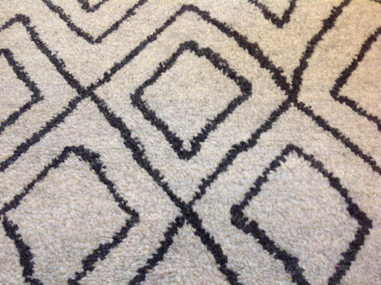 Black Diamonds Area Rug For Sale at 1stDibs