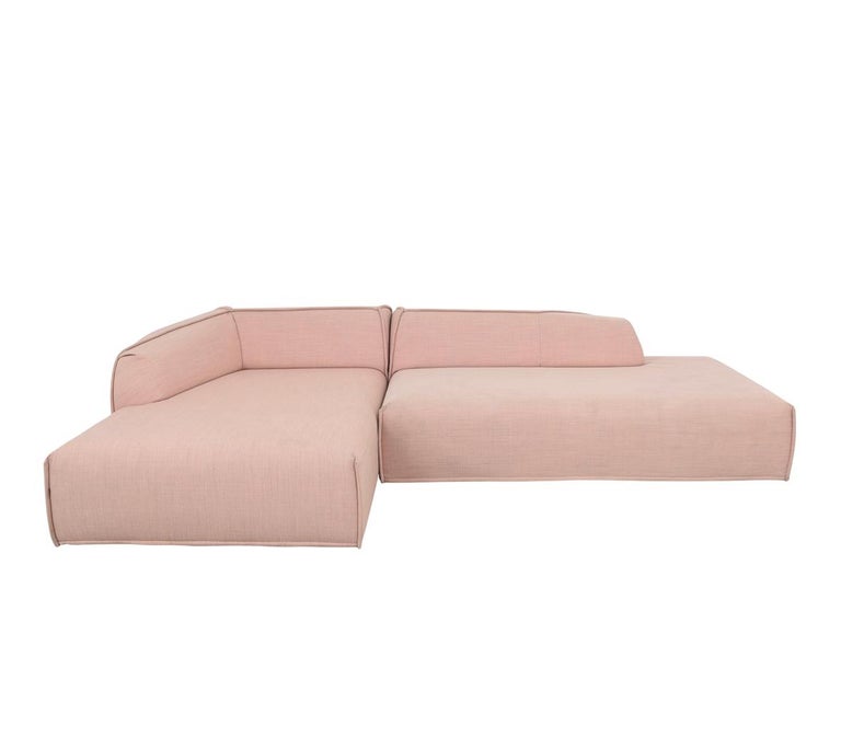 Moroso Blunt Block Modular Sofa System, Pink Sectional Sofa by Patricia ...