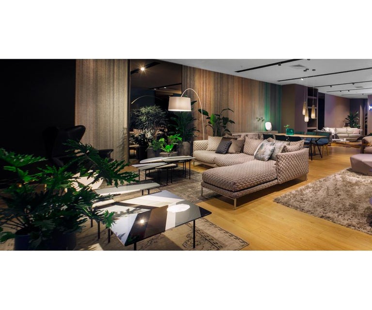 Moroso Gentry Sofa in Big Braid Capuccino by Patricia Urquiola For Sale ...