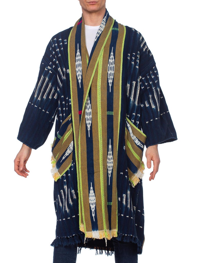 Morphew Collection African Indigo Coat With 1970's French Nude ...