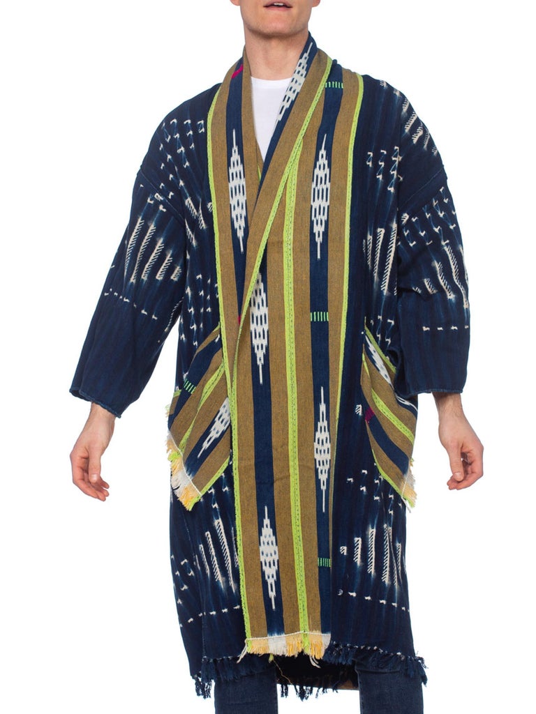 Morphew Collection African Indigo Coat With 1970's French Nude ...