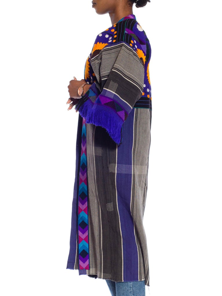 MORPHEW COLLECTION Royal Blue, Sunflower African Cotton Duster With ...