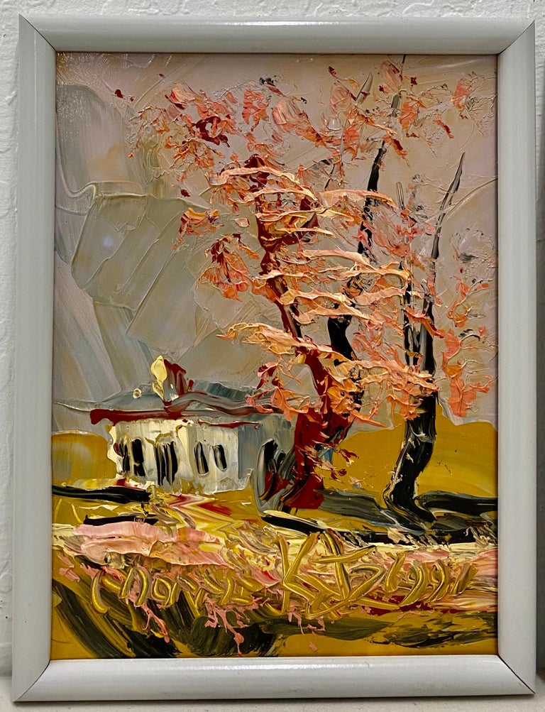 Morris Katz - Morris Katz Pair of Original Outdoor Landscape Oil ...
