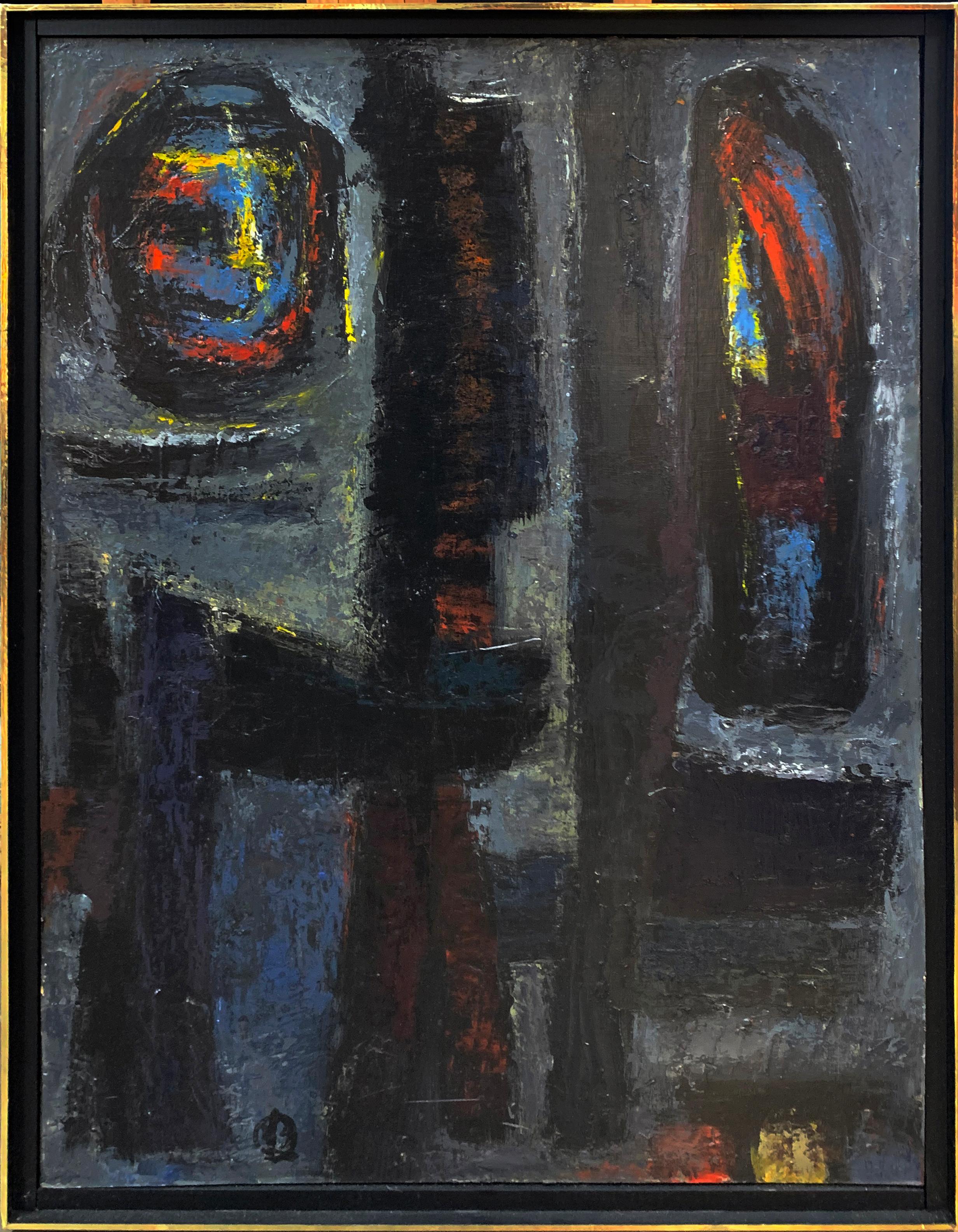 Morris Lewis Blackman - Expressionist abstract, multi colored ...