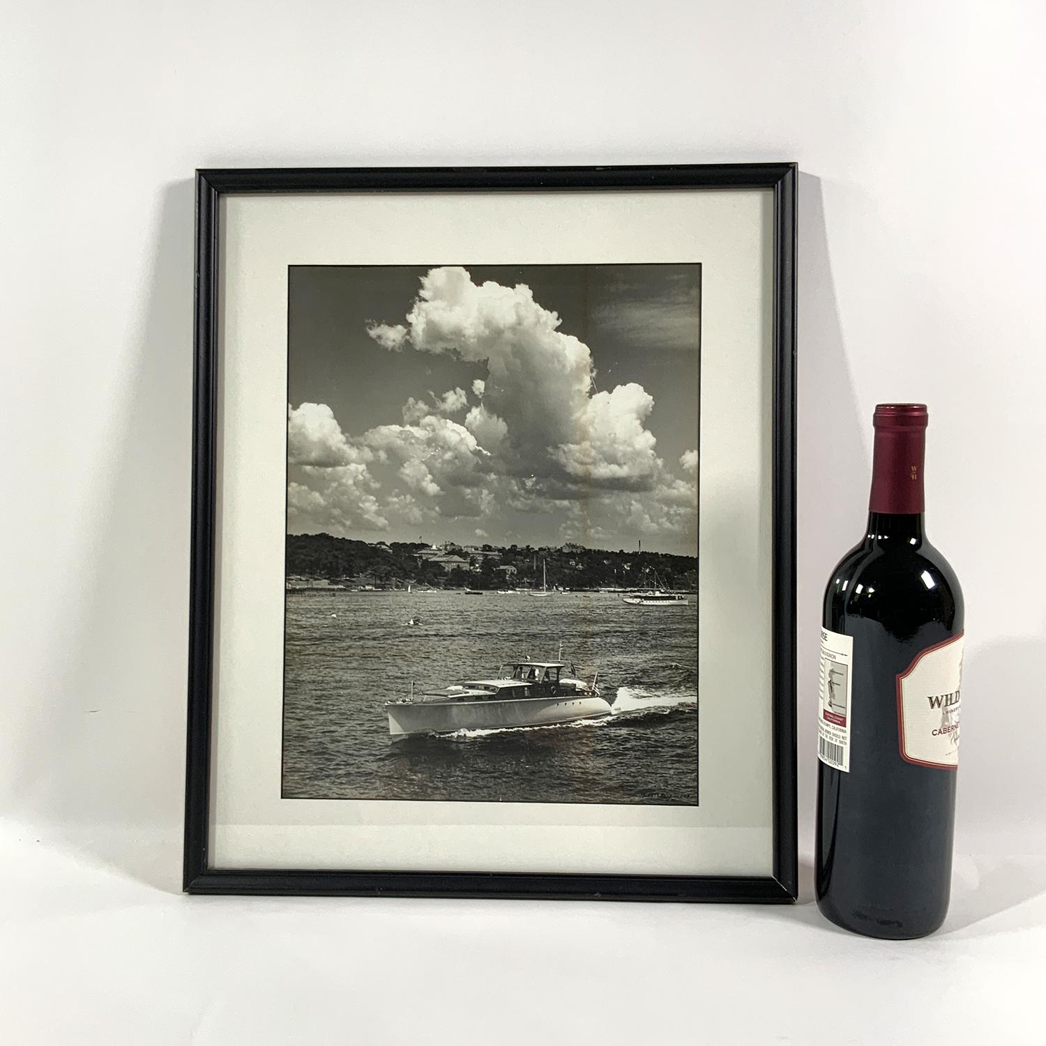 Morris Rosenfeld Silver Gelatin Photograph of the Vintage Motor Yacht ...