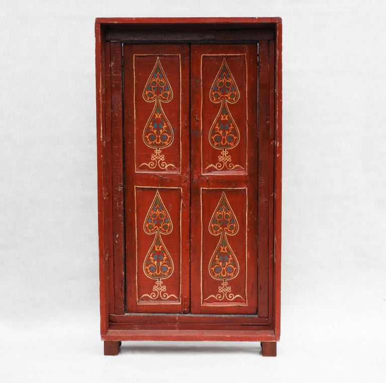 Morrocan Painted Open Backed Cupboard Early 20th Century Folk Art at ...