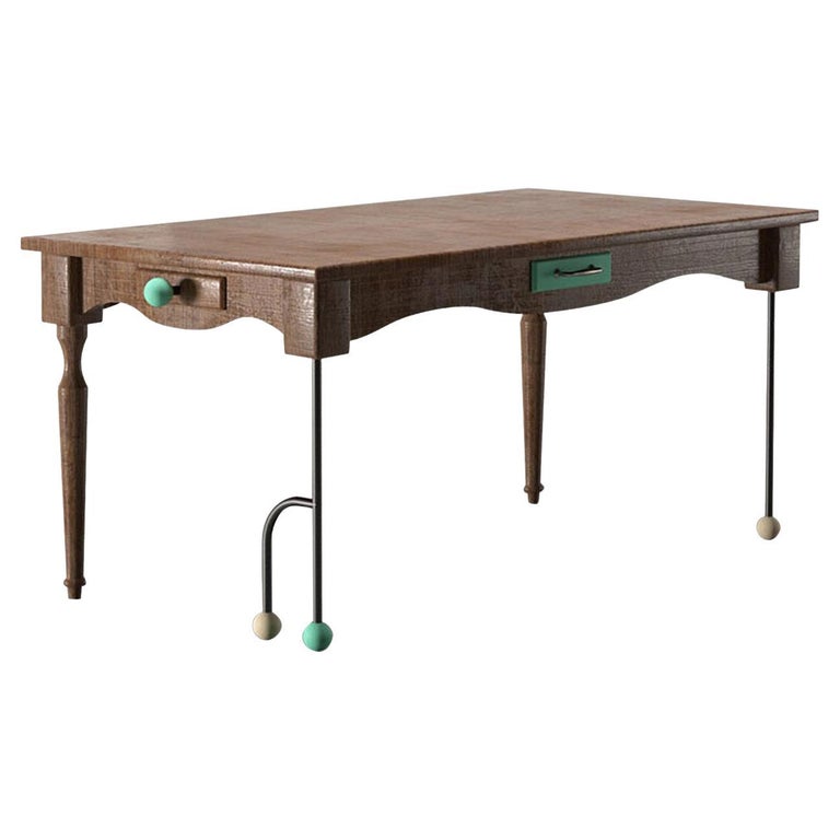 Morse Clash Rectangular Polychrome Table For Sale at 1stDibs