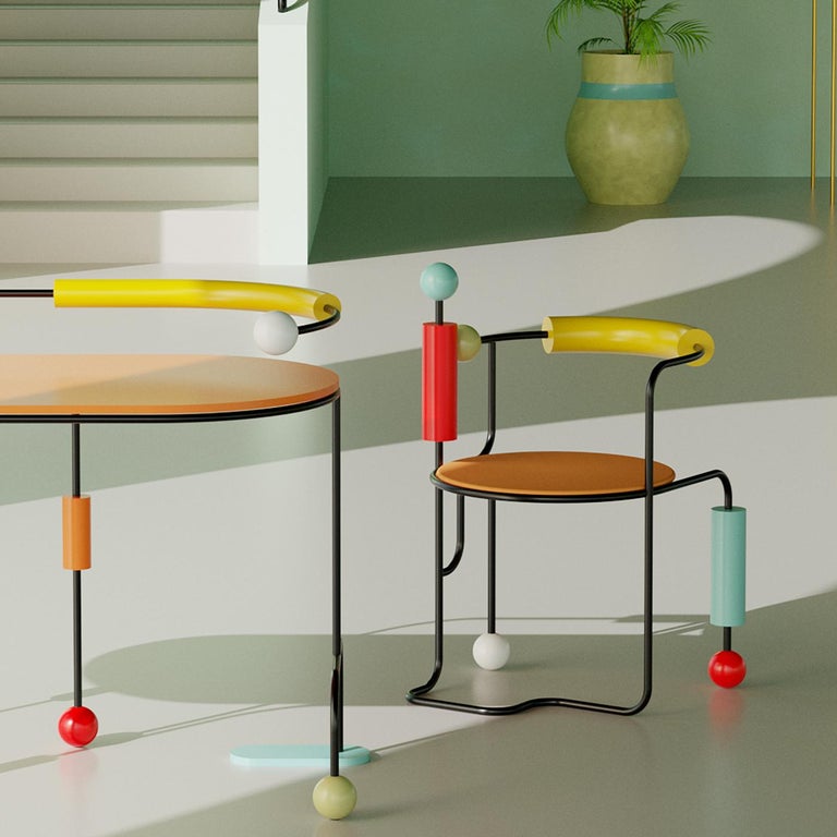 Morse Polychrome Chair #2 For Sale at 1stDibs