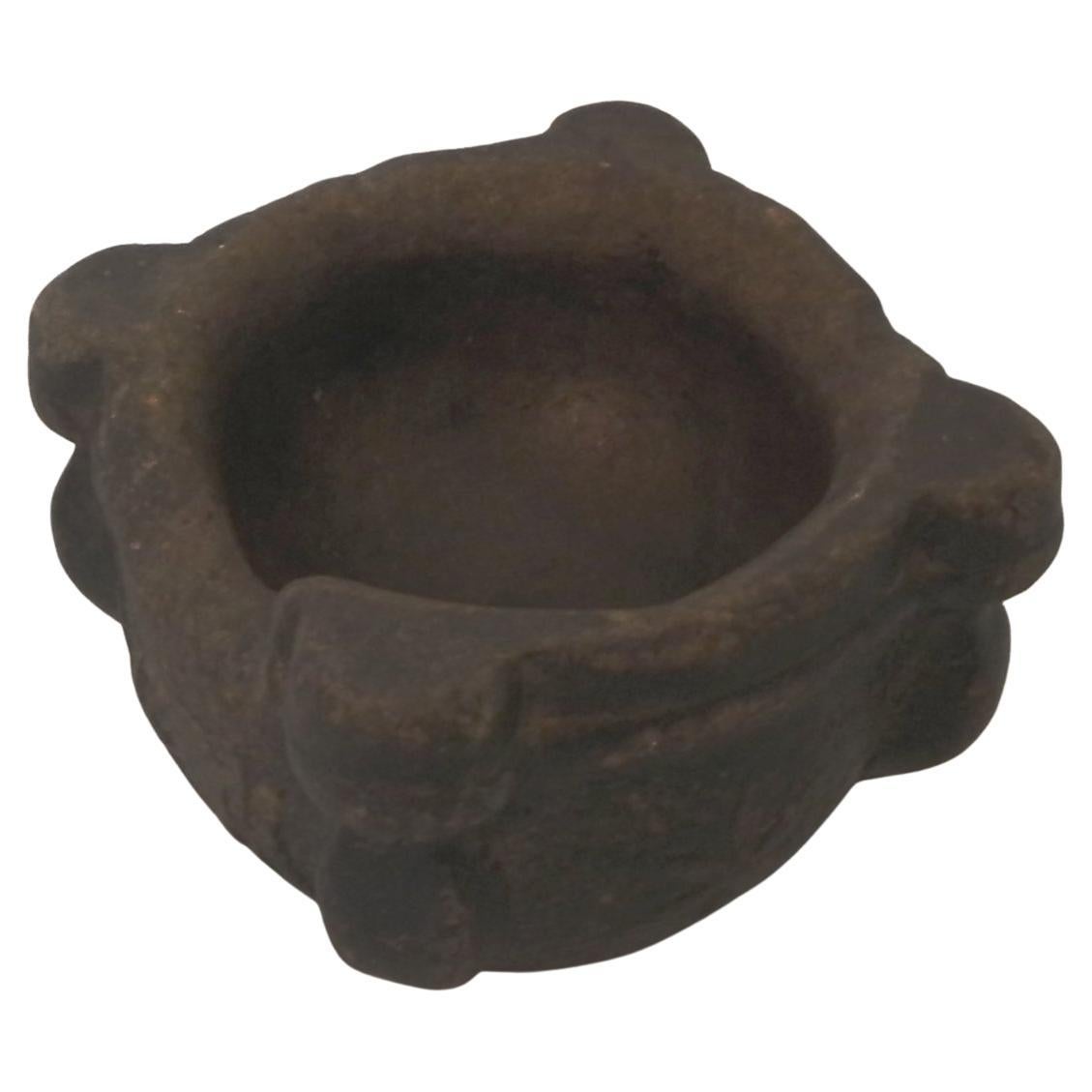 A Duo of Primitive Wabi Sabi Hand-Carved Stone Mortars, Spain, Early ...
