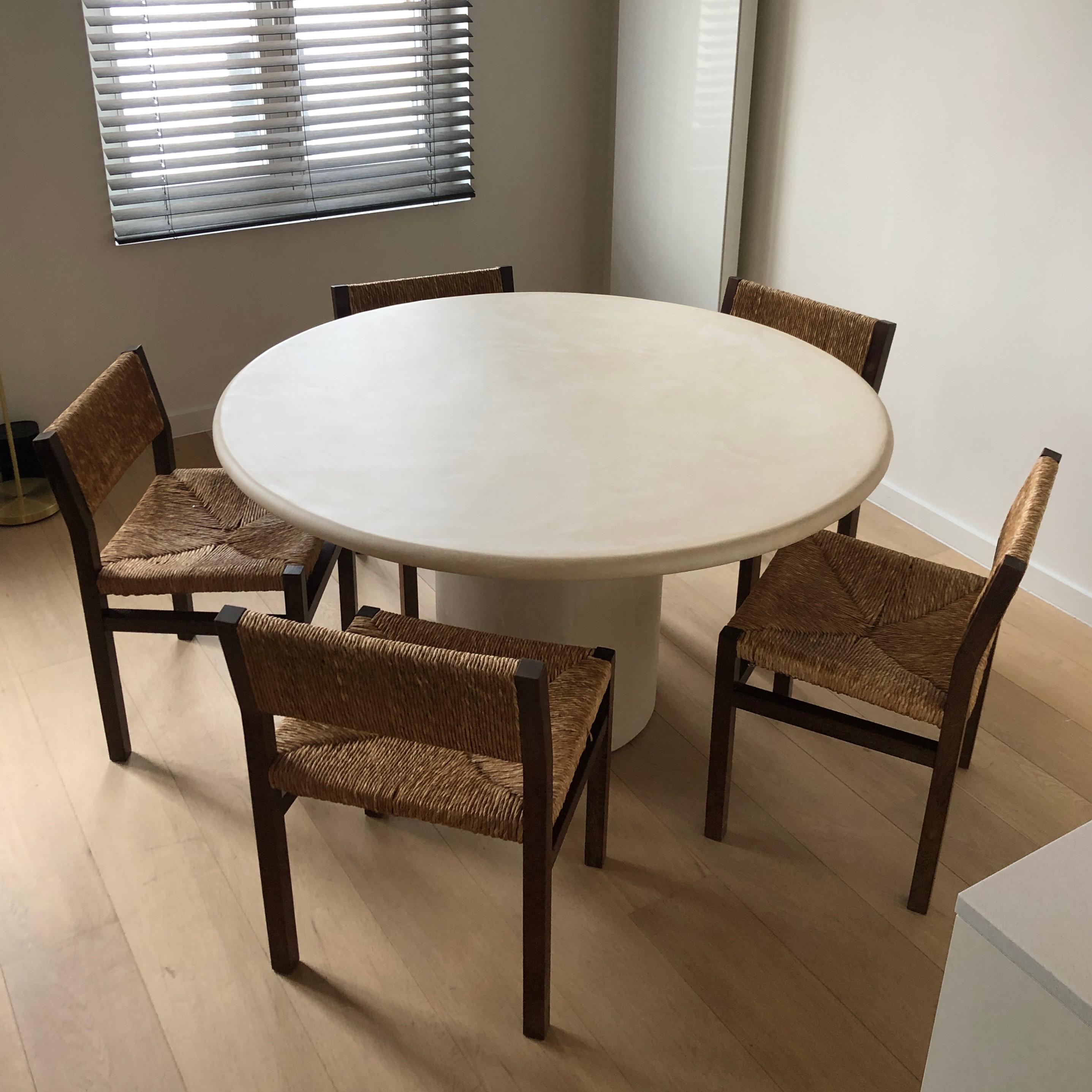 Mortex Dining Table "Column" 160 by Isabelle Beaumont For Sale at 1stDibs