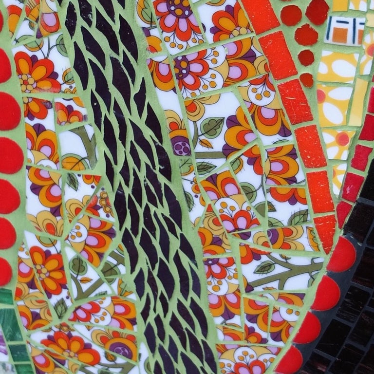 Mosaic Art Deco Style Mirror, France at 1stDibs