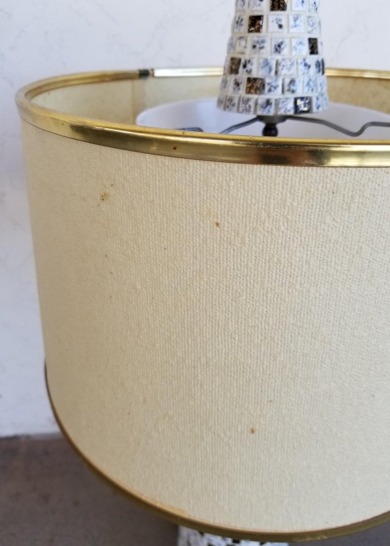 Mosaic Tile Table Lamp For Sale at 1stDibs