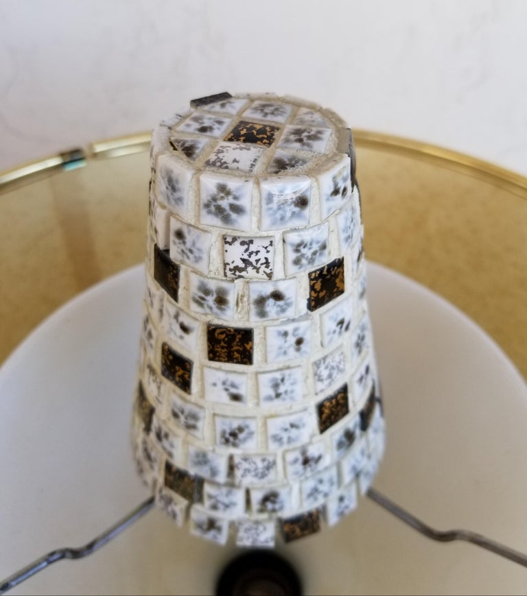 Mosaic Tile Table Lamp For Sale at 1stDibs