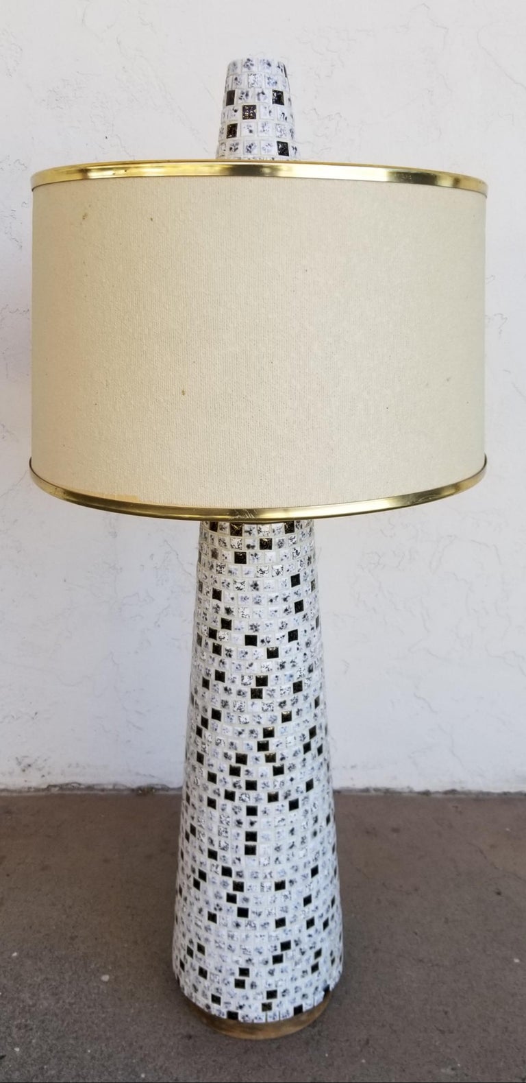 Mosaic Tile Table Lamp For Sale at 1stDibs