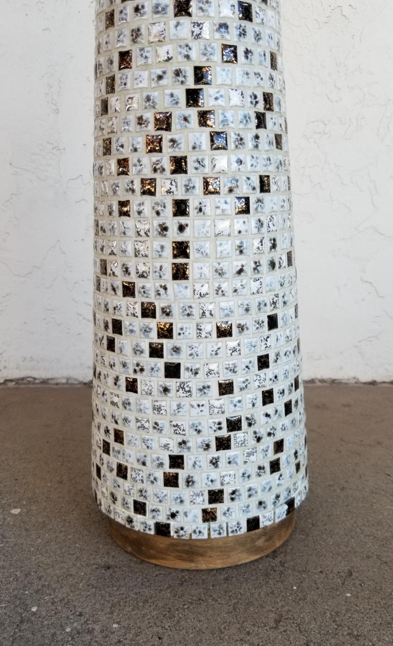 Mosaic Tile Table Lamp For Sale at 1stDibs