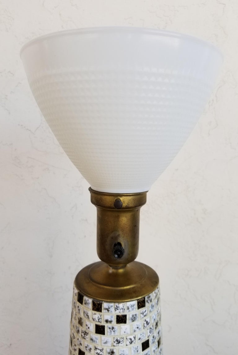 Mosaic Tile Table Lamp For Sale at 1stDibs