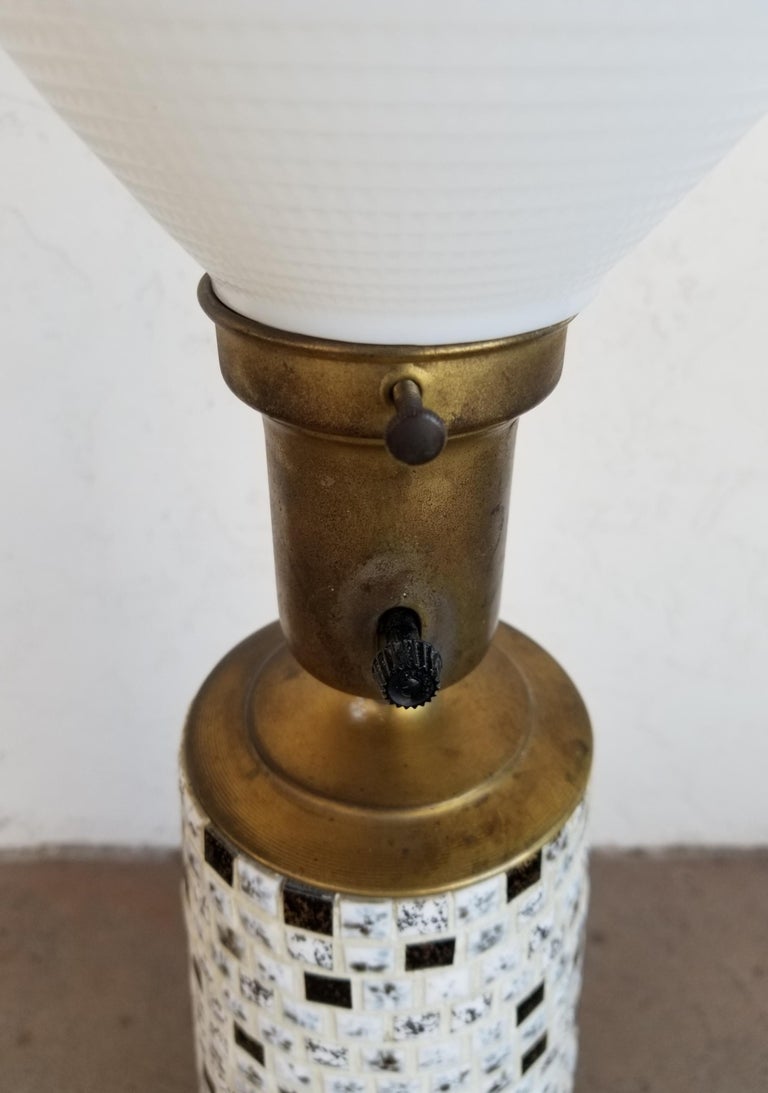 Mosaic Tile Table Lamp For Sale at 1stDibs