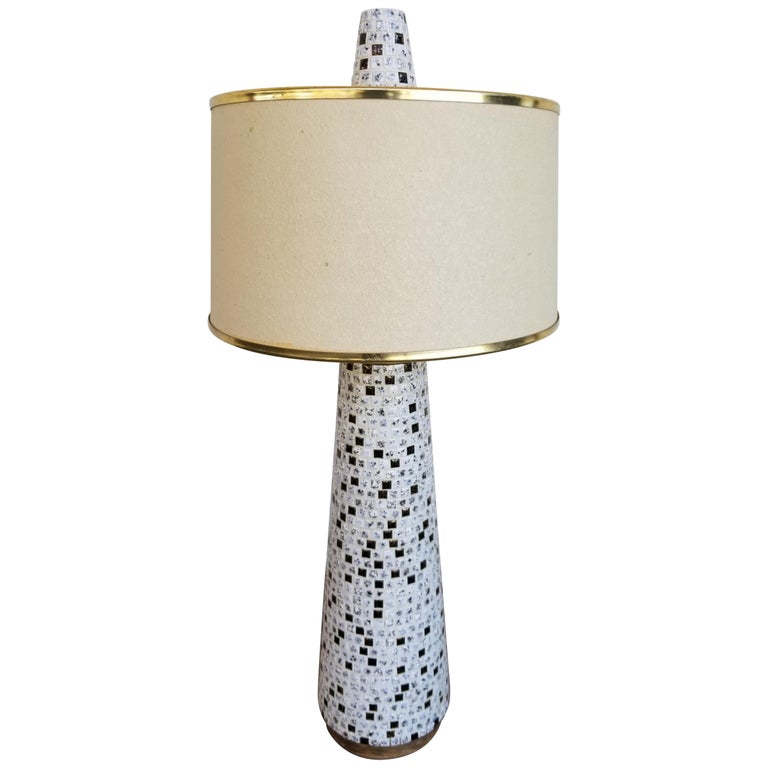 Mosaic Tile Table Lamp For Sale at 1stDibs